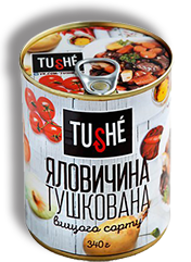 Магазин тм Tushe (Консерви, тушонка, каші з м'ясом)